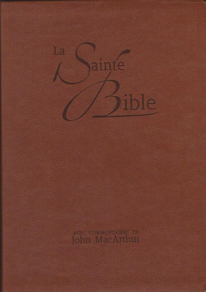 French MacArthur Study Bible Brown Imitation Leather » Multi-Language Media